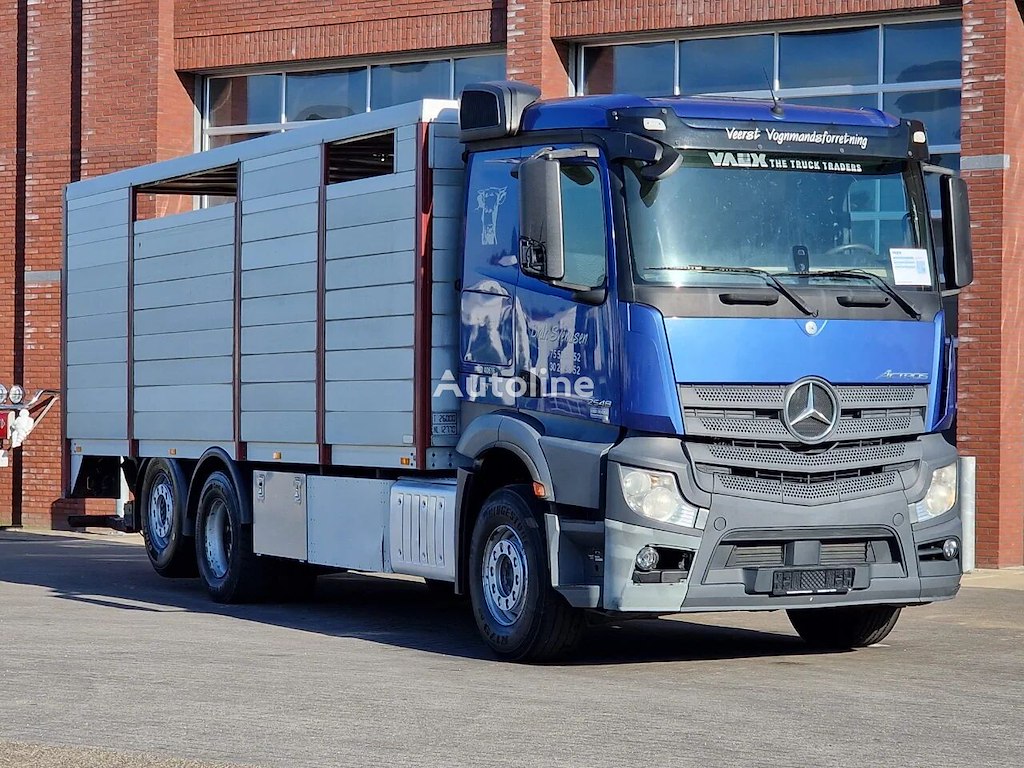 Mercedes-Benz Actros 2548 6x2 - Livestock 1 deck - Euro 6 - Loadlift - Full ai kamion za prevoz stoke
