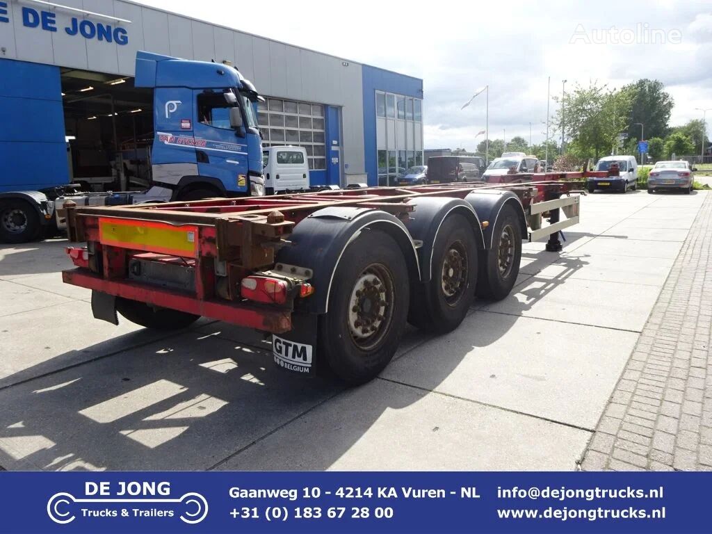 Van Hool / Mercedes + Disc / 1x Extendable / Lift Axle poluprikolica za prevoz kontejnera