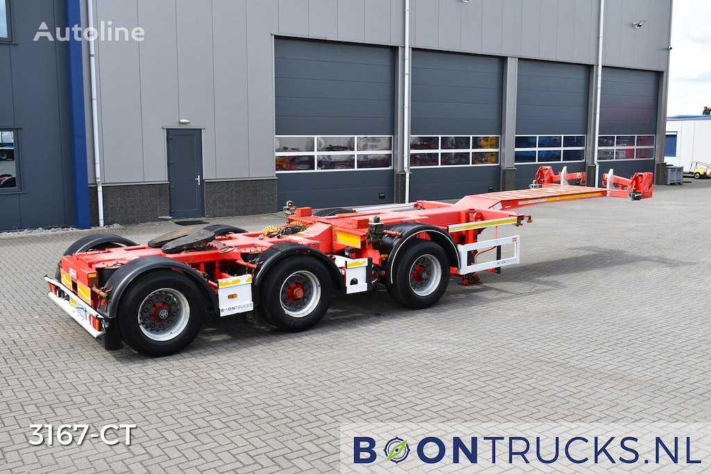 D-Tec CTD-41-03D COMBIDOLLY | 20ft * 2x STEERING * LIFT AXLE * NL TRAI poluprikolica za prevoz kontejnera