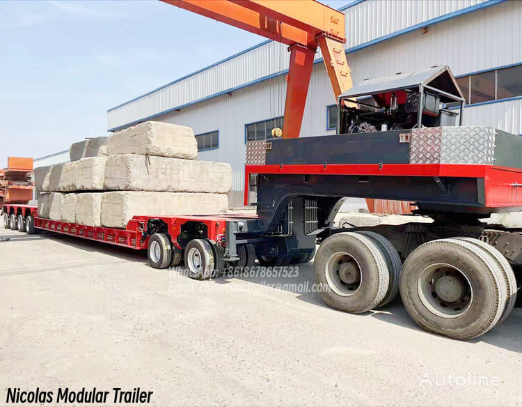 Novi Nicolas Modular Trailer Multi Axle Trailer for Sale samohodni modularni transporter