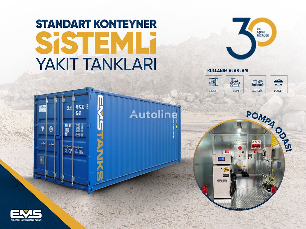 Novi EMS Tanks 20 DC' KONTEYNER SİSTEM YAKIT TANKI 13,500 L KAPASİTELİ rezervoar za skladistenje goriva