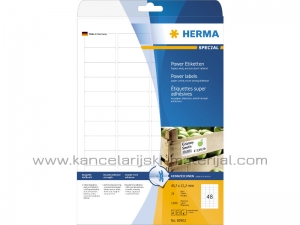 HERMA Power etikete 45.7x21.2mm A4/48 25L