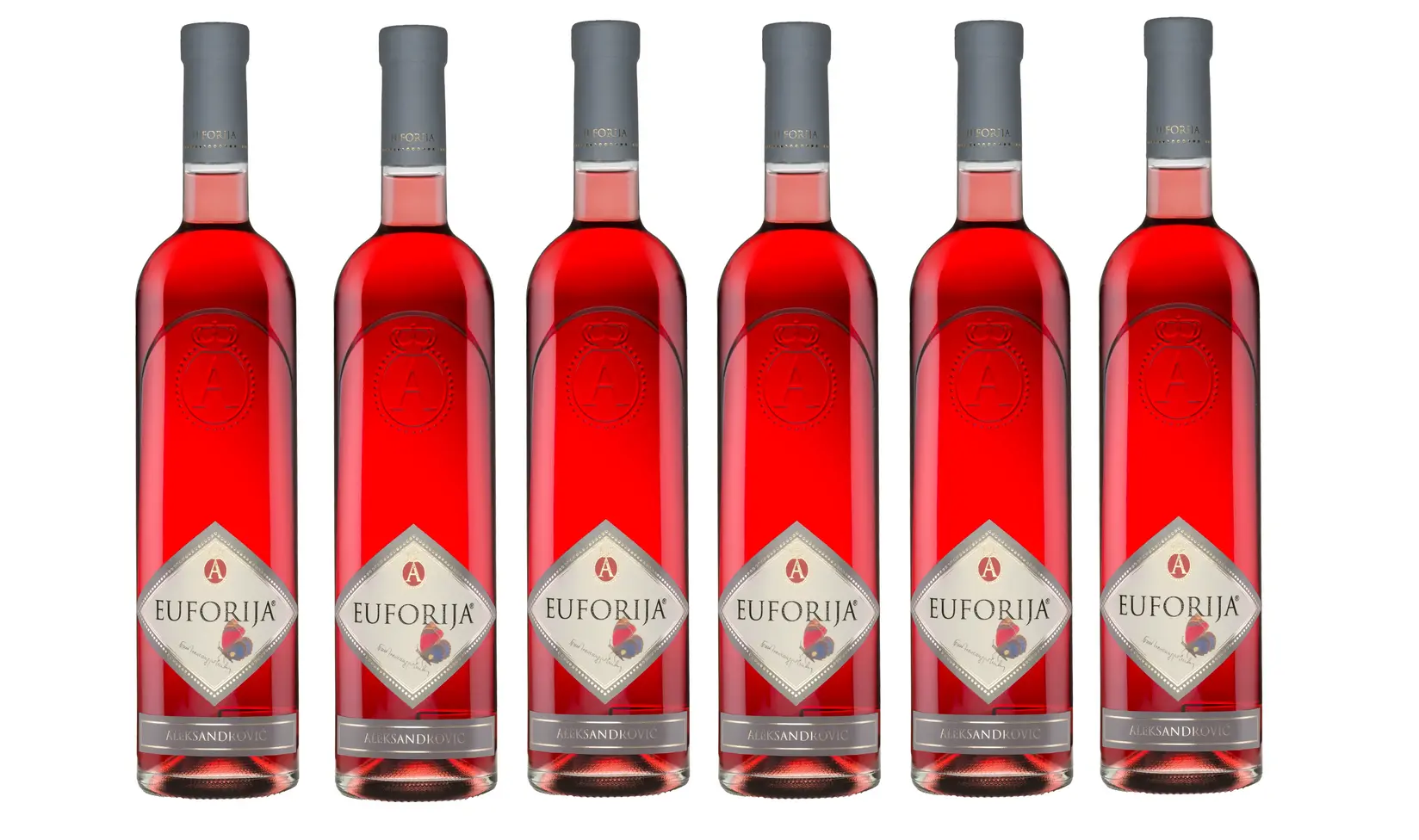 Vinarija Aleksandrović Euforija rose vino, paket vina, 6 boca