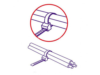 USE Plastične vezice 4,8mm x 300mm, pakovanje 25 kom. crna - CT 300/4,8B