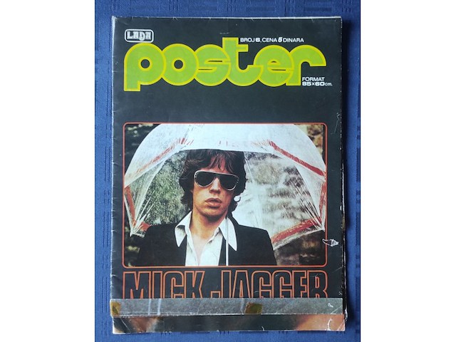 Lada Poster: Mick Jagger, 1975.god 85x60cm