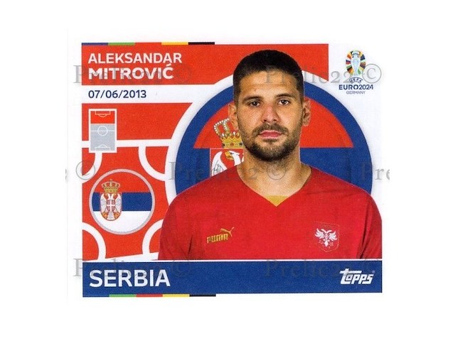 EURO 2024 Germany SRB 20 SRB20 Aleksandar Mitrović