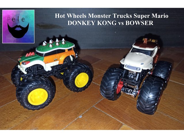 Hot Wheels Super Mario Monster Truck 2 pack