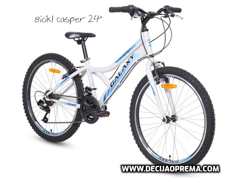 Bicikl Galaxy Casper 240 24″/18 za decu sivo plava