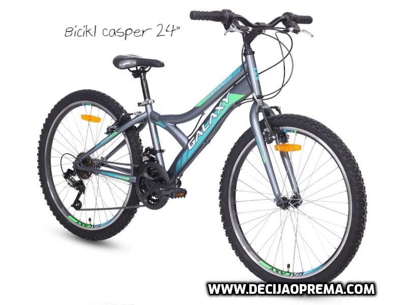 Bicikl Galaxy Casper 240 24″/18 za decu sivo zelena