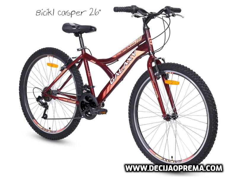 Bicikl Galaxy Casper 260 26″/18 za decu Bordo