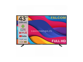 Falcom Televizor Smart LED TV 43" FullHD,Bluetooth ,WiFi, Android - TV-43LTF022SM