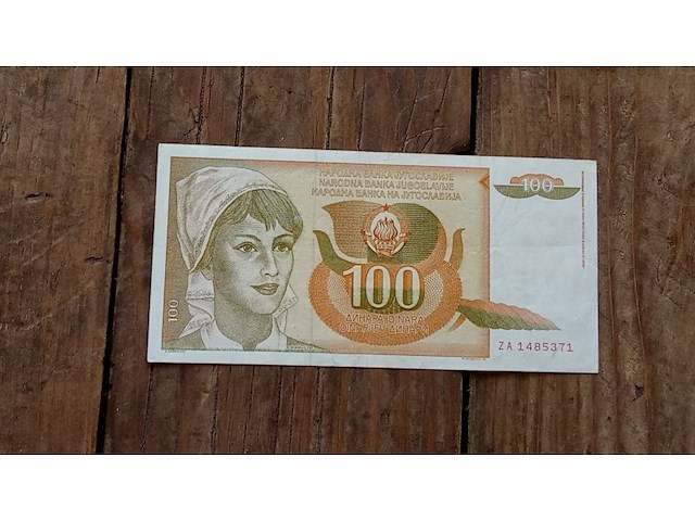 ZA ZAMENSKA 100 DINARA 1990