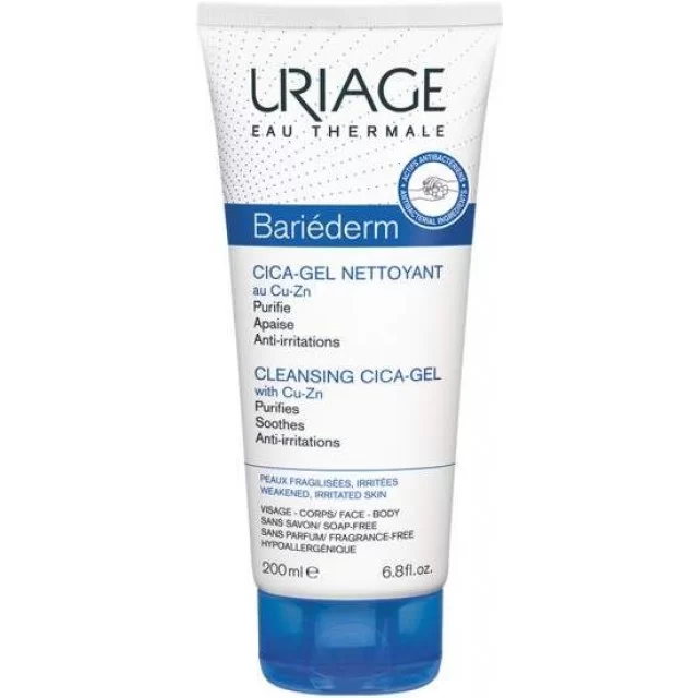 Uriage Bariederm Cica gel za pranje lica i tela 200ml