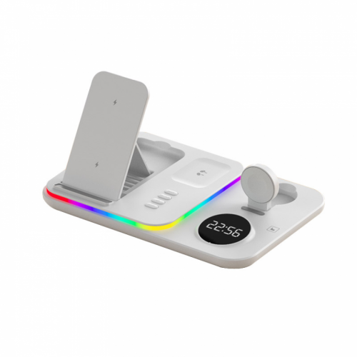 Bezicni punjac 5u1 Magsafe RGB A82 30W beli