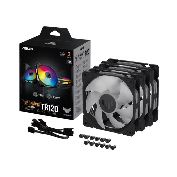 Ventilator ASUS TUF Gaming TR120 ARGB Black 3 in 1