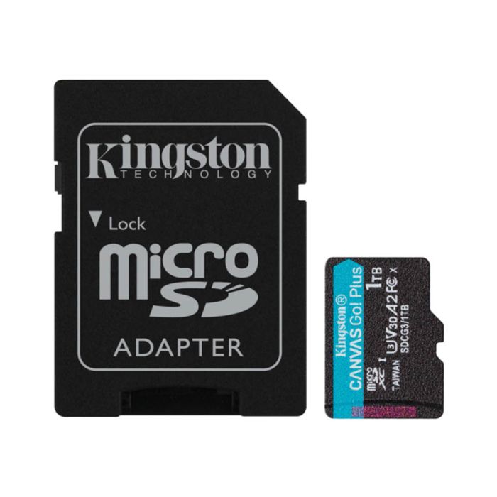 Memorijska kartica Kingston U3 V30 microSDXC 1TB Canvas Go Plus 170R A2 + adapter SDCG3/1TB