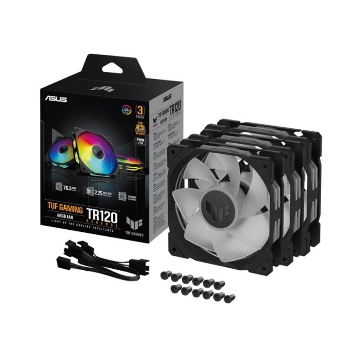 Ventilator ASUS TUF Gaming TR120 ARGB Reverse Black 3 in 1