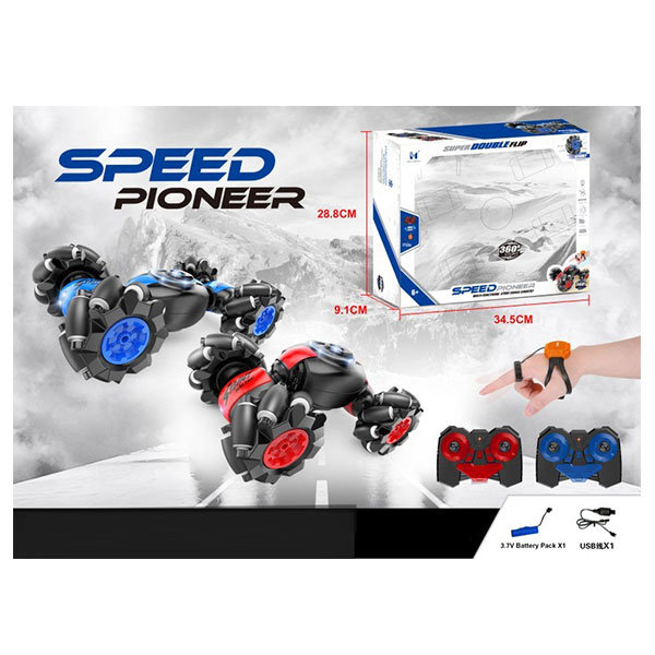 Auto RC Stunt sa USB punjačem i kontrolom na satu Speed Pioneer 520652