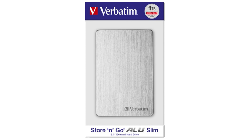 Verbatim EKSTERNI HDD Alu Slim HDD 1TB Silver 53663