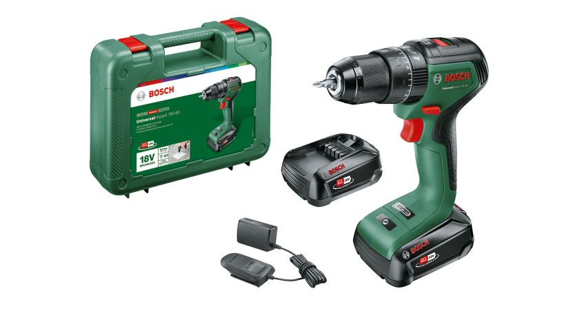 Bosch AKUMULATORSKA VIBRACIONA BUŠILICA UniversalImpact 18V-60 (06039D7102)