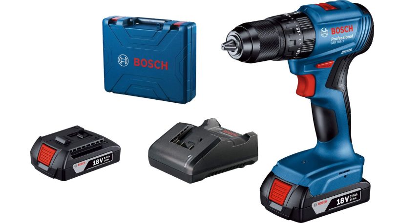 Bosch AKUMULATORSKA VIBRACIONA BUŠILICA - ODVRTAČ GSB 185-Li; 18V 2x2,0Ah u koferu (06019K3100)