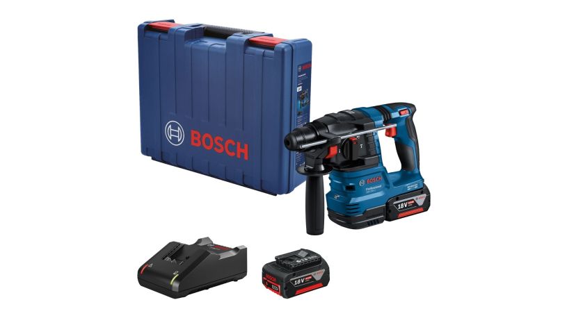 Bosch AKUMULATORSKI ELEKTRO-PNEUMATSKI ČEKIĆ-BUŠILICA GBH 185-LI; 2x4,0 Ah (0611924021)