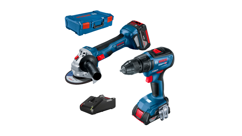 Bosch AKUMULATORSKI SET ALATA GSR 18V-50 + GWS 180 (0615990M47)