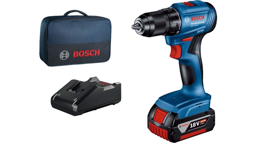 Bosch AKUMULATORSKA BUŠILICA - ODVRTAČ GSR 185-Li; 18V; 1x4,0 Ah + torba (06019K3005)