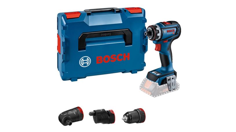 Bosch AKUMULATORSKA BUŠILICA - ODVRTAČ GSR 18V-90 FC Solo + 3 FC nastavka u L-Boxx koferu (06019K6203)