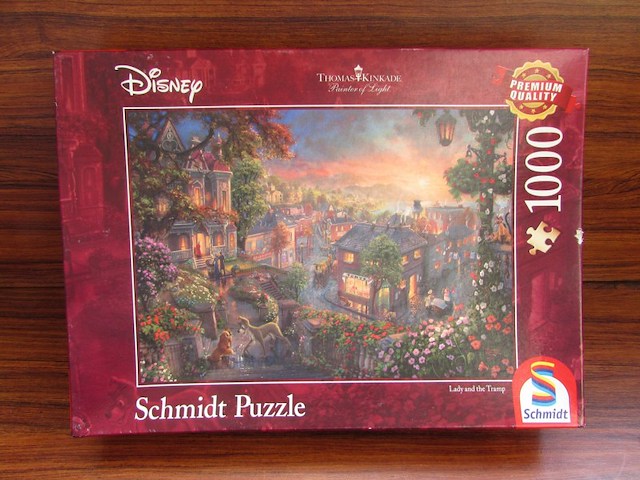 Puzzle Schmidt 1000 delova (Lady and the Tramp)