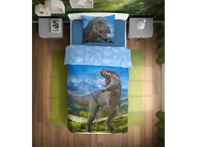 Baloo Posteljina za decu Dino T-Rex  160x200+70x80cm