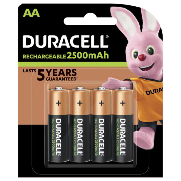 Punjive baterije AA 2500mAh 1/4, DURACELL