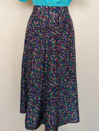 Vintage multicolor suknja