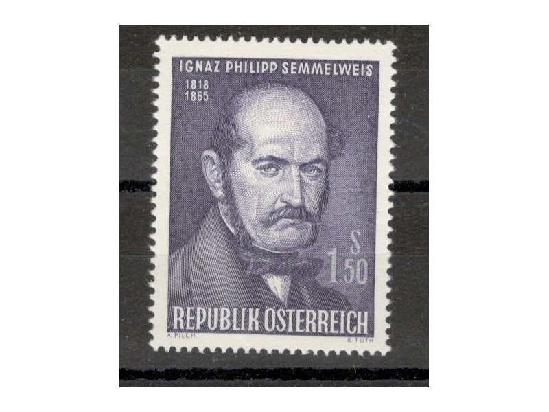 AUSTRIA - MNH STAMP - Dr. IGNAZPHILIPP SEMMELWEI -1965.