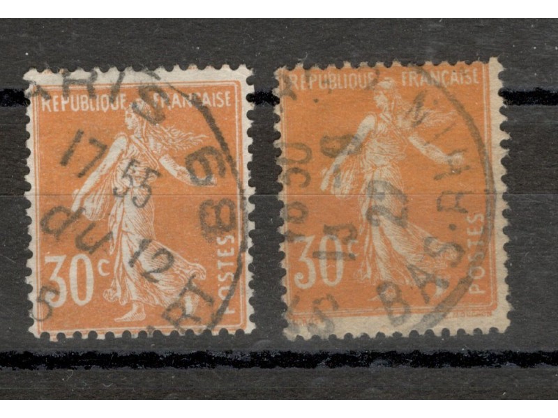 FRANCUSKA -ZIGOSANE 2 MARKE, x + y - 1907/1916 (1083)