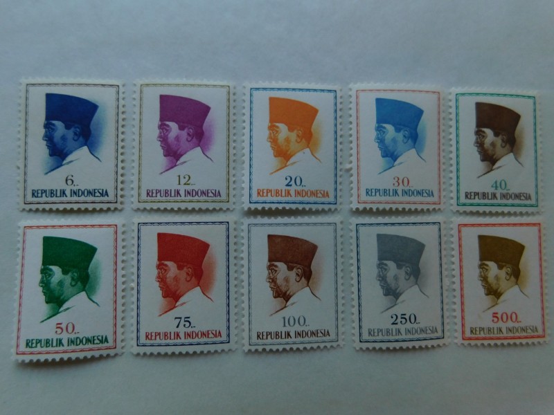 REPUBLIK INDONESIA 1964 KOMPLET ČISTA SERIJA