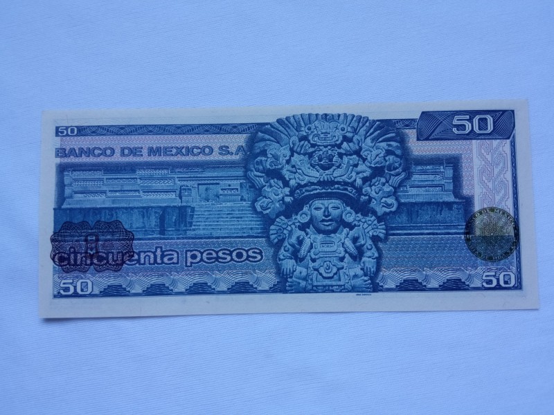 Meksiko 50 pesos,1981 god.UNC,retko