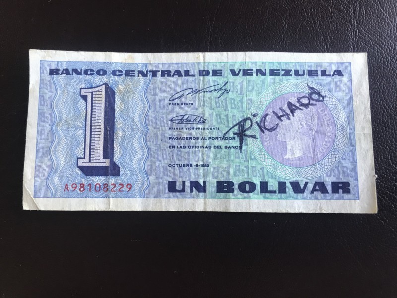 VENECUELA 1 BOLIVAR.