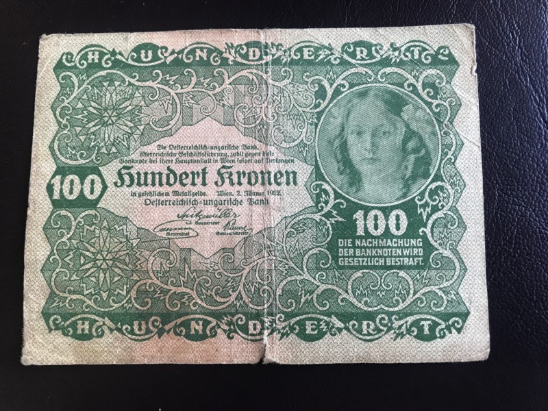 100 KRUNA.1922.