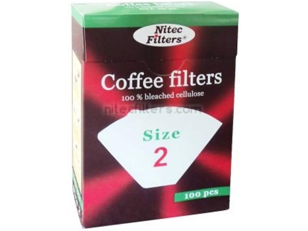 Nitec Filters Papirni filter za kafu veličina 2 100 kom