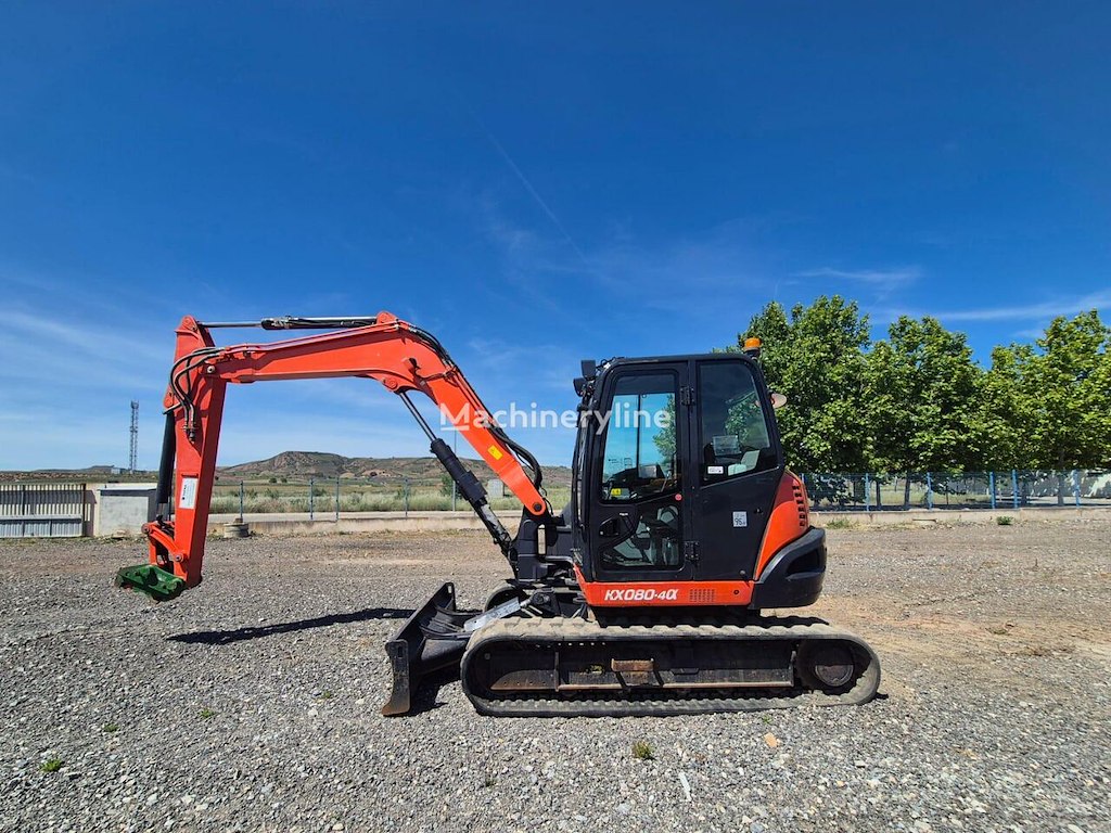 Kubota KX080-4a mini bager