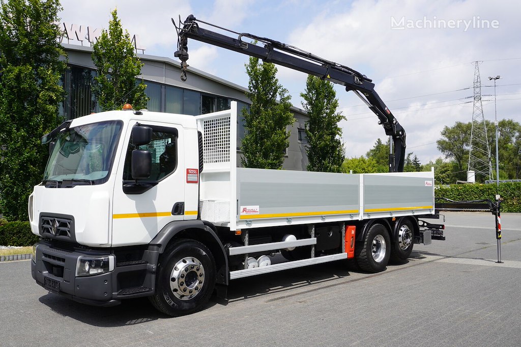 Renault D26 440 WIDE 6×2 E6 Crane HIAB XS111 / PILOT / load. 15t pokretna dizalica