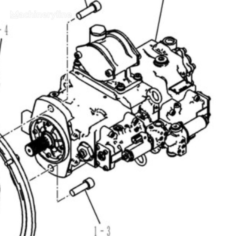 New Holland YY10V00013F2 YY10V00013F2 hidraulična pumpa za New Holland E135B E135BSR E135SR E140CSR E160CBR bagera