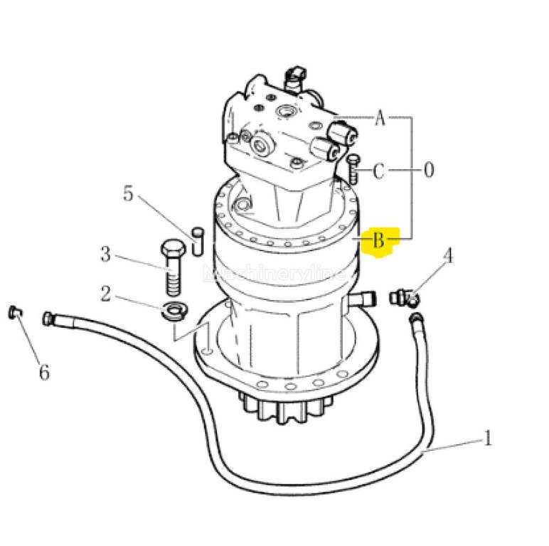 New Holland 72109022 72109022 rotacioni prenosnik za Fiat-Kobelco E175W MHPLUSC bagera