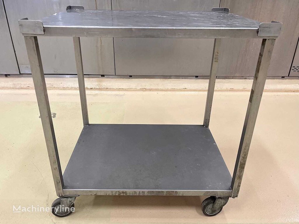 Prodaje se Mobile stainless steel working table radni sto od nerđajućeg čelika na aukciji