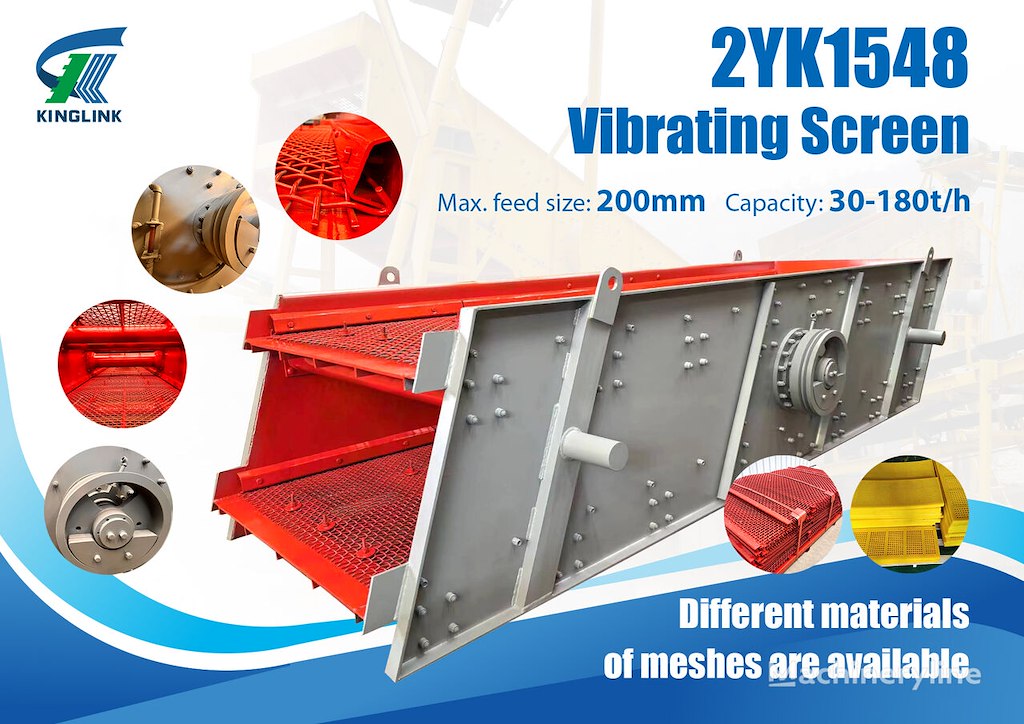 Nova Kinglink 2YK1548 Inclined Vibrating Screen | Stone Quarry Aggregates vibraciona rešetka