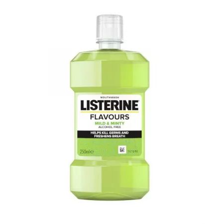 LISTERINE FLAVOURS MILD AND MINTY rastvor 250ml