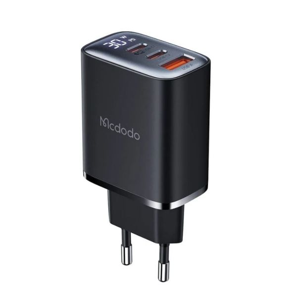 MCDODO Punjač CH-2180, 30W, TIP-C x 2 + USB-A, Display