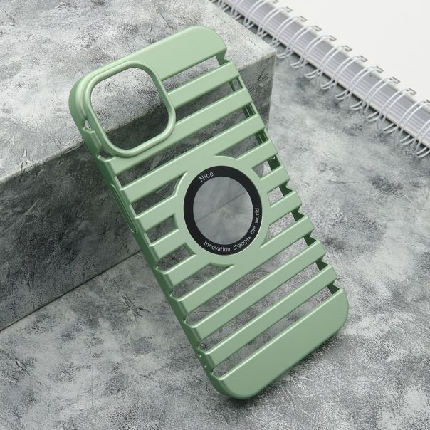 Maska LINES LOGO CUT za iPhone 14, mint