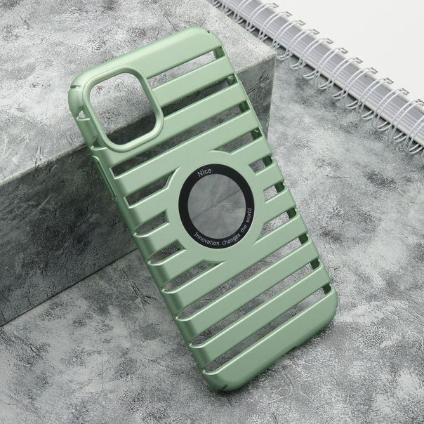 Maska LINES LOGO CUT za iPhone 11, mint